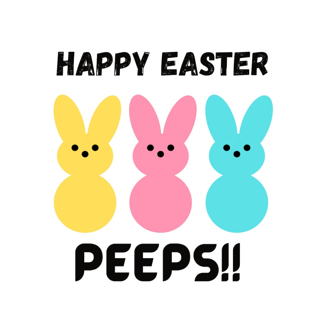 Easter Peeps Png. Sticker Template - Etsy