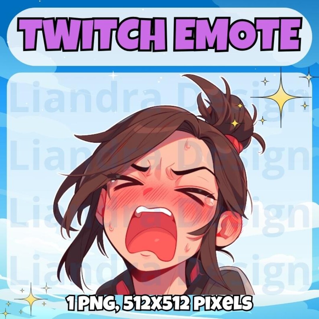 ANGRY ANIME GIRL Twitch Emote Twitch Emote Youtube Discord Streamer ...
