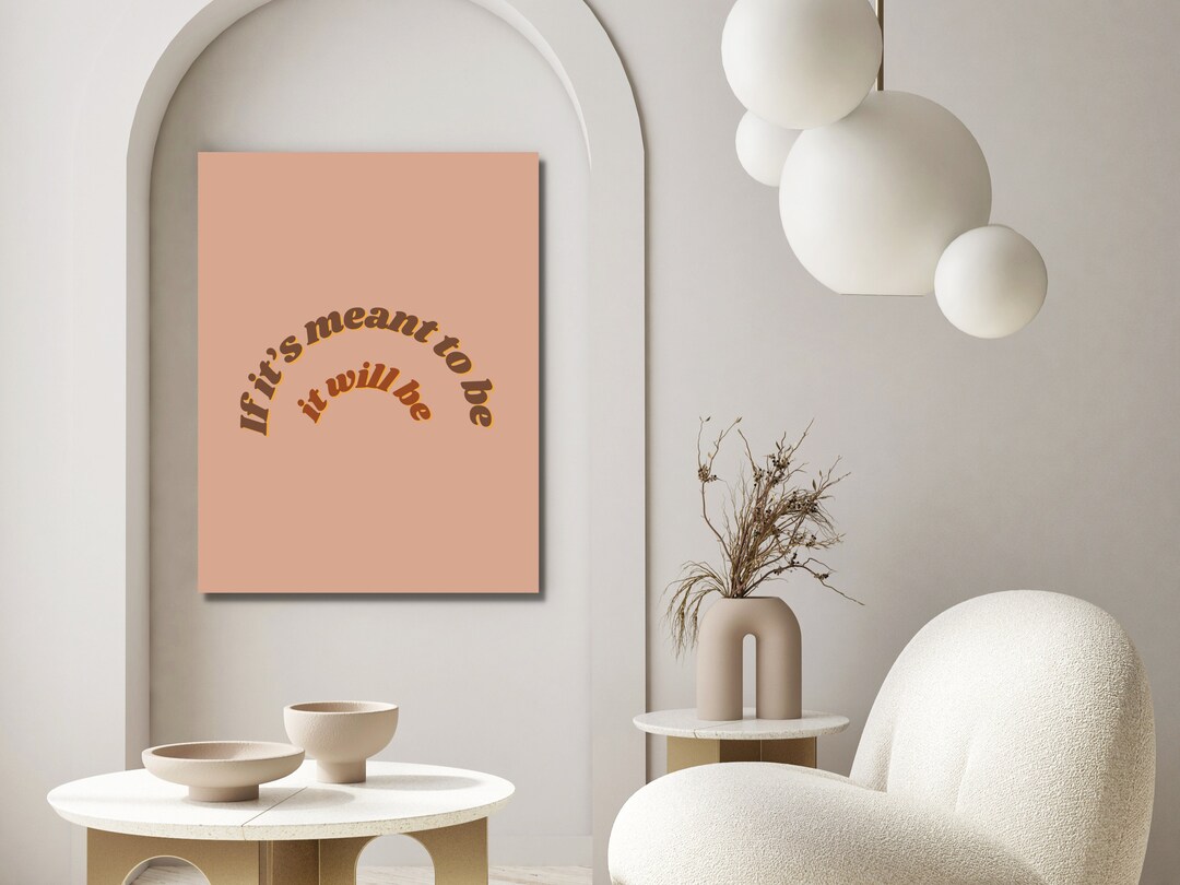 If Its Meant to Be, Fate, Printable Wall Art, Prints, Home Decor ...