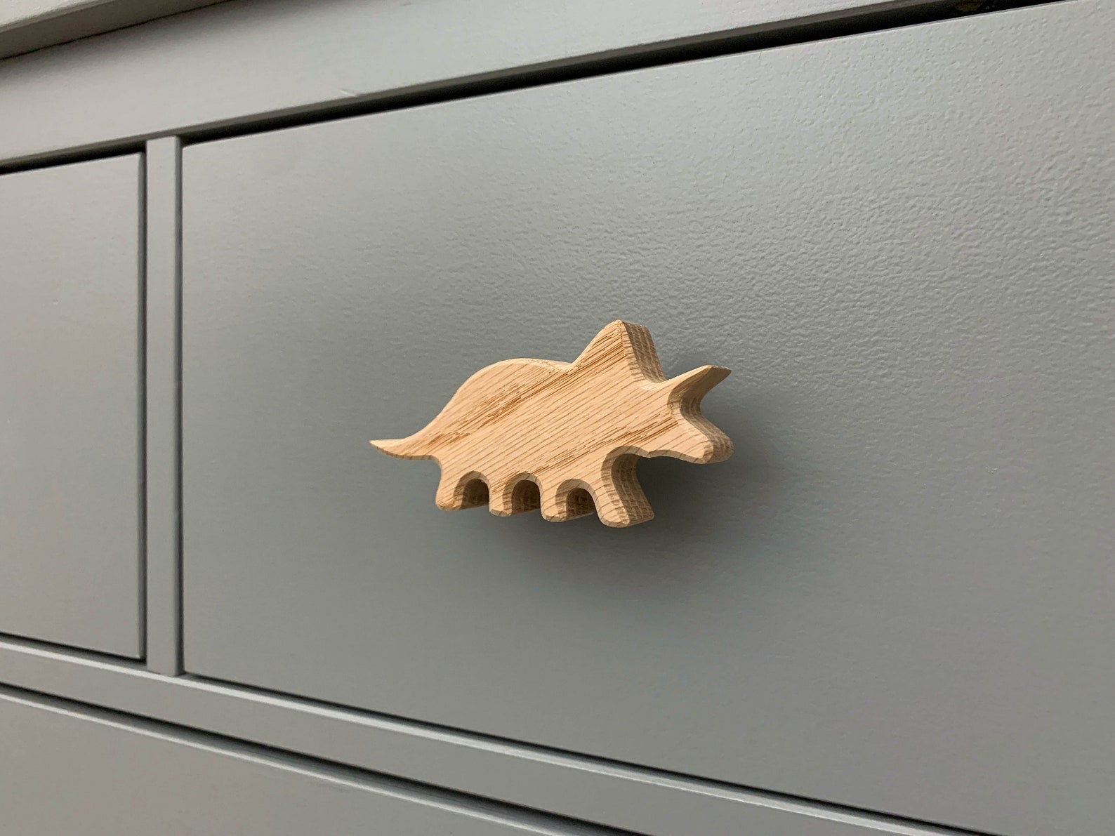 Dinosaur Dresser Knob for Nursery, Drawer Pull Handle for Kids Room. T ...