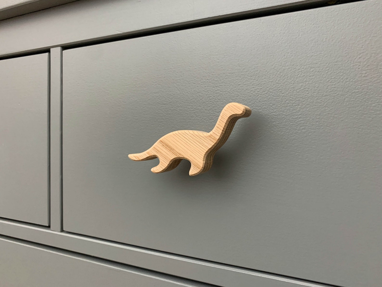 Dinosaur Dresser Knob for Nursery, Drawer Pull Handle for Kids Room. T ...