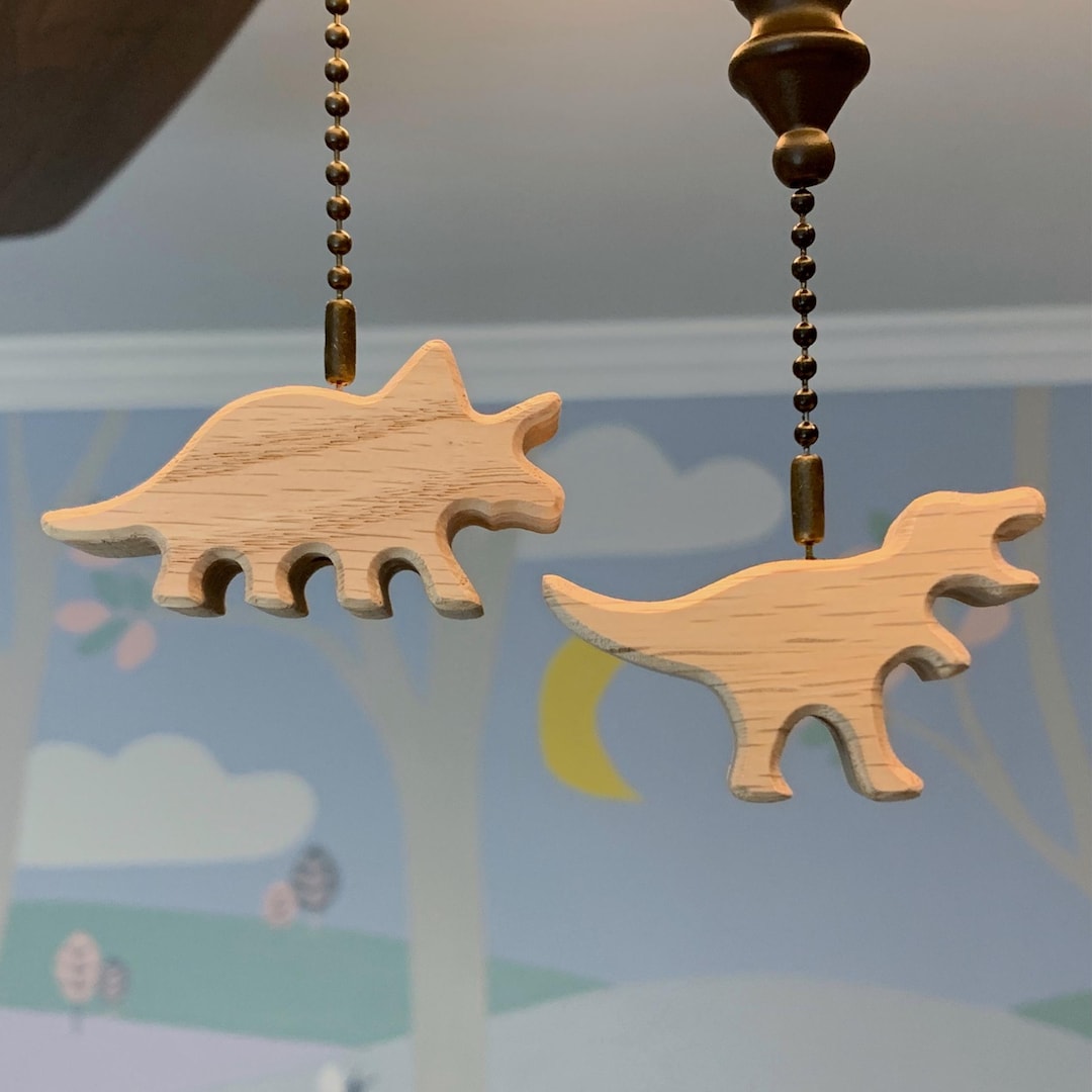 Dinosaur Ceiling Fan Pull. Dino Decor for Nursery, Baby, and Kids Room ...