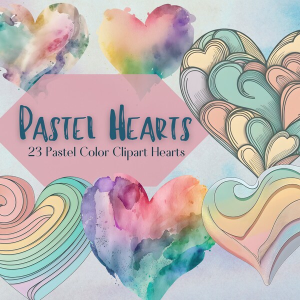 Heart Clipart - Etsy UK