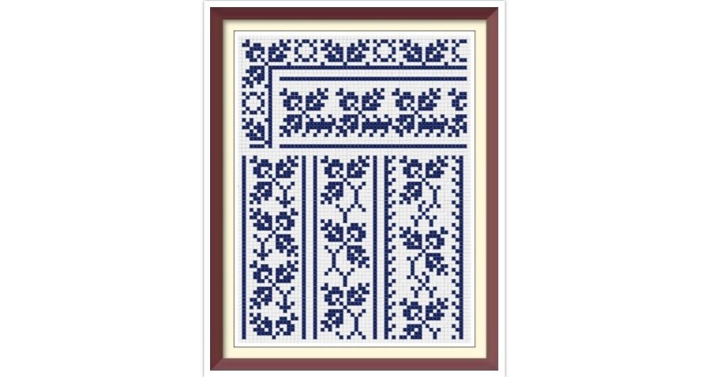 Borders Cross Stitch Pattern Corners, Inserts and General Motifs ...