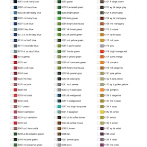 Dimensions Thread Color List: Cross Stitch Chart Inventory (PDF) - Etsy