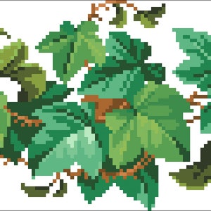 Ivy - Cross Stitch Pattern - PDF Counted Antique Cross Stitches ...