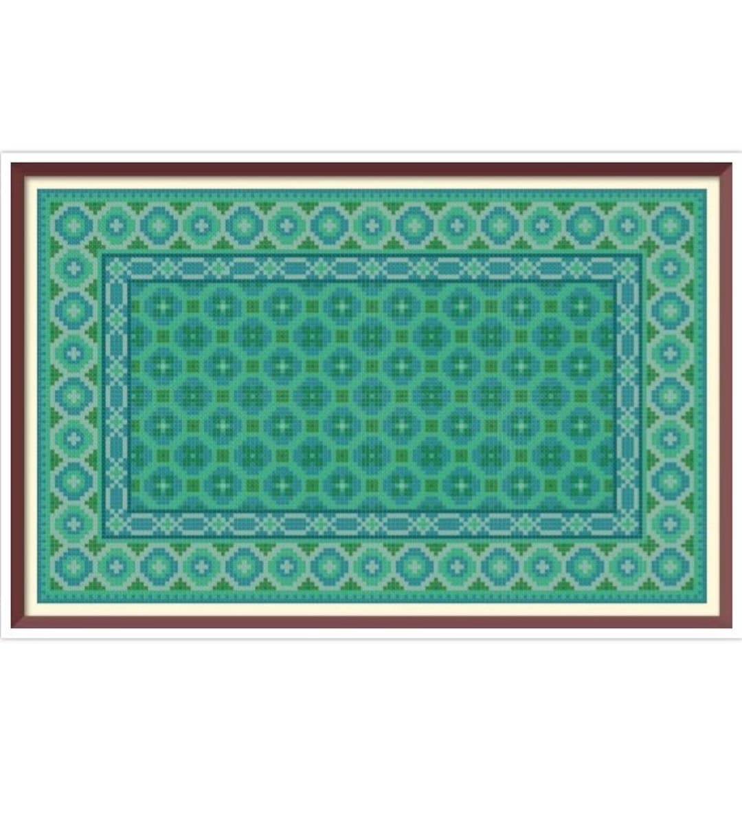 Doll Rug - Cross Stitch Pattern - PDF Making Miniature Oriental Doll ...