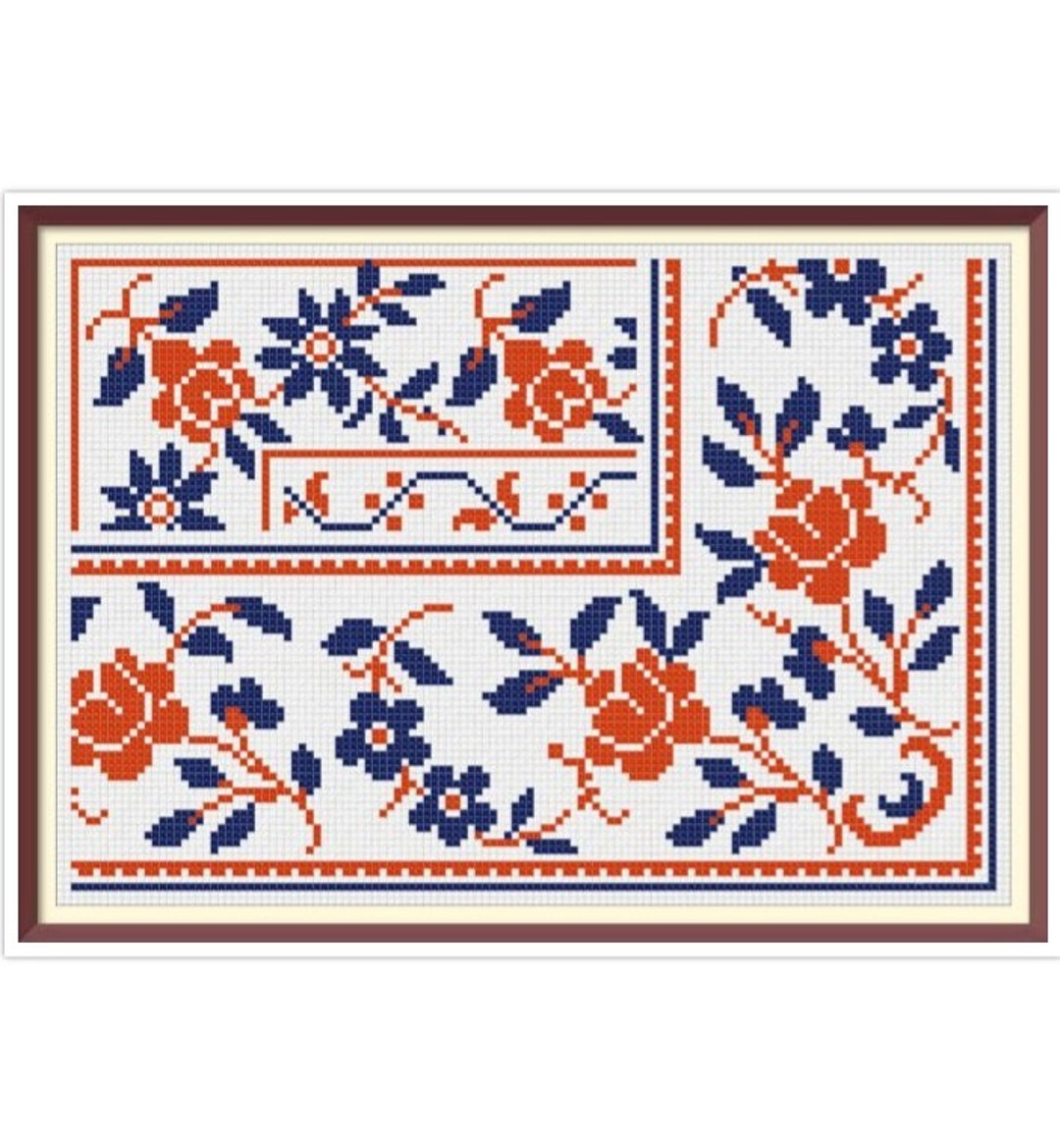 Borders Cross Stitch Pattern Corners, Inserts and General Motifs ...