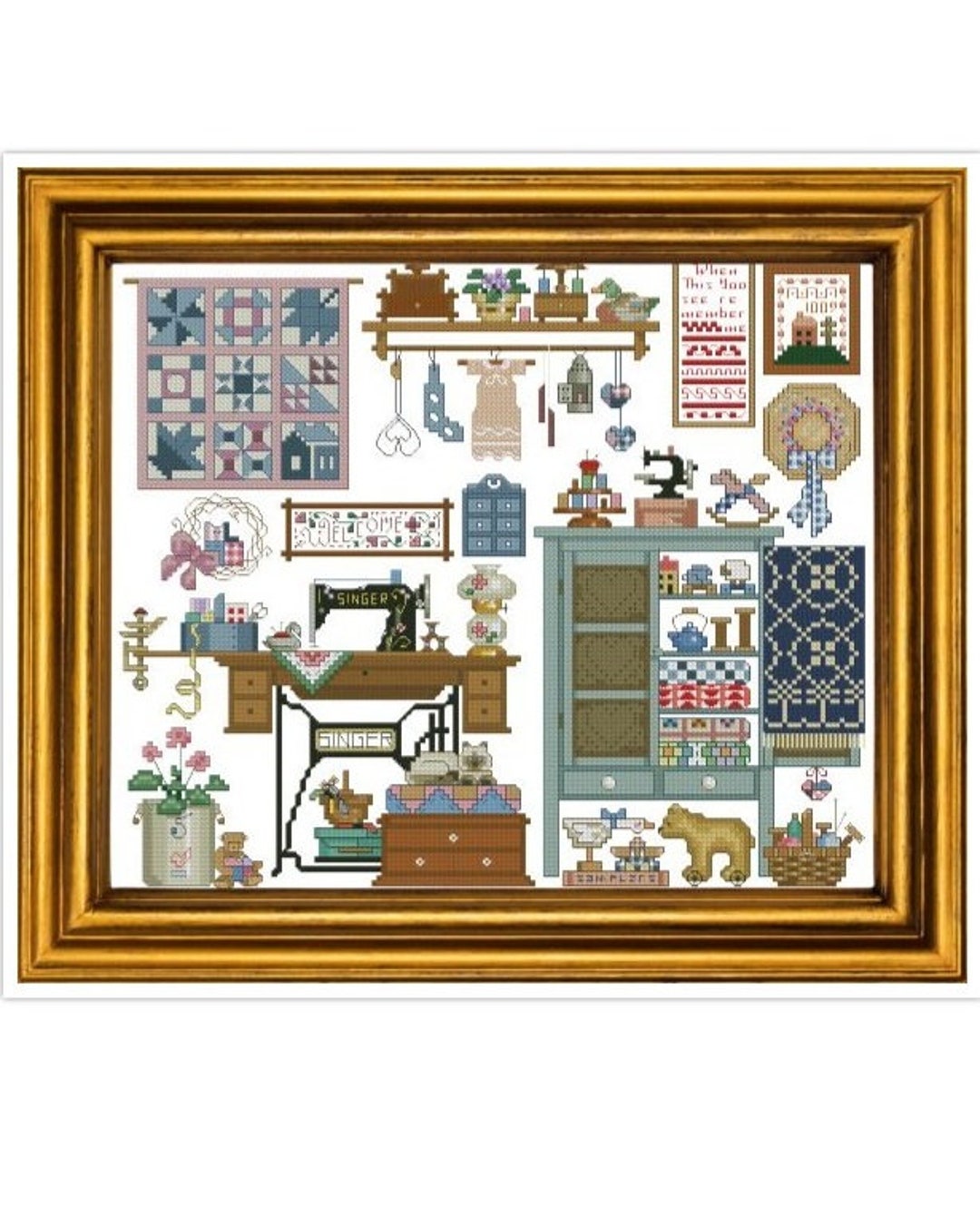 Needlewoman Accessories - Cross Stitch Pattern - PDF Counted Vintage ...