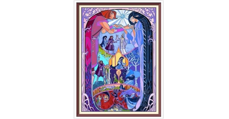 Lord of the Rings - Cross Stitch Pattern - Stained Glass - PDF Counted ...