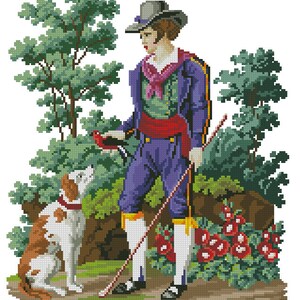 Louis Gluer Cross Stitch Pattern - PDF Counted Antique Cross Stitches ...