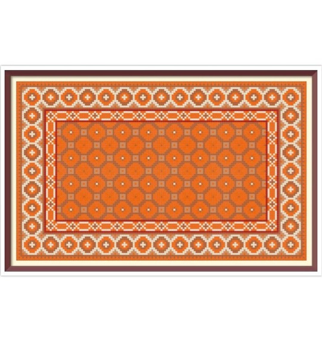 Doll Rug Cross Stitch Pattern PDF Making Miniature Oriental Doll House ...