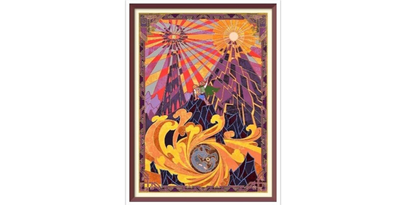 Lord of the Rings Cross Stitch Pattern Stained Glass PDF Counted ...