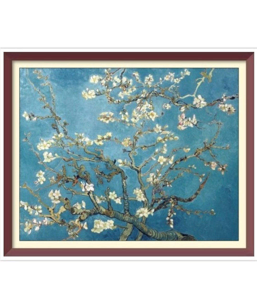 Van Gogh Almond Blossoms Cross Stitch Pattern: Vintage Art (PDF) - Etsy