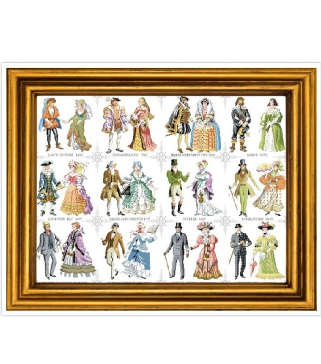 History Sampler - Cross Stitch Pattern - PDF Counted Vintage Cross Stitches Pattern - Victorian ...