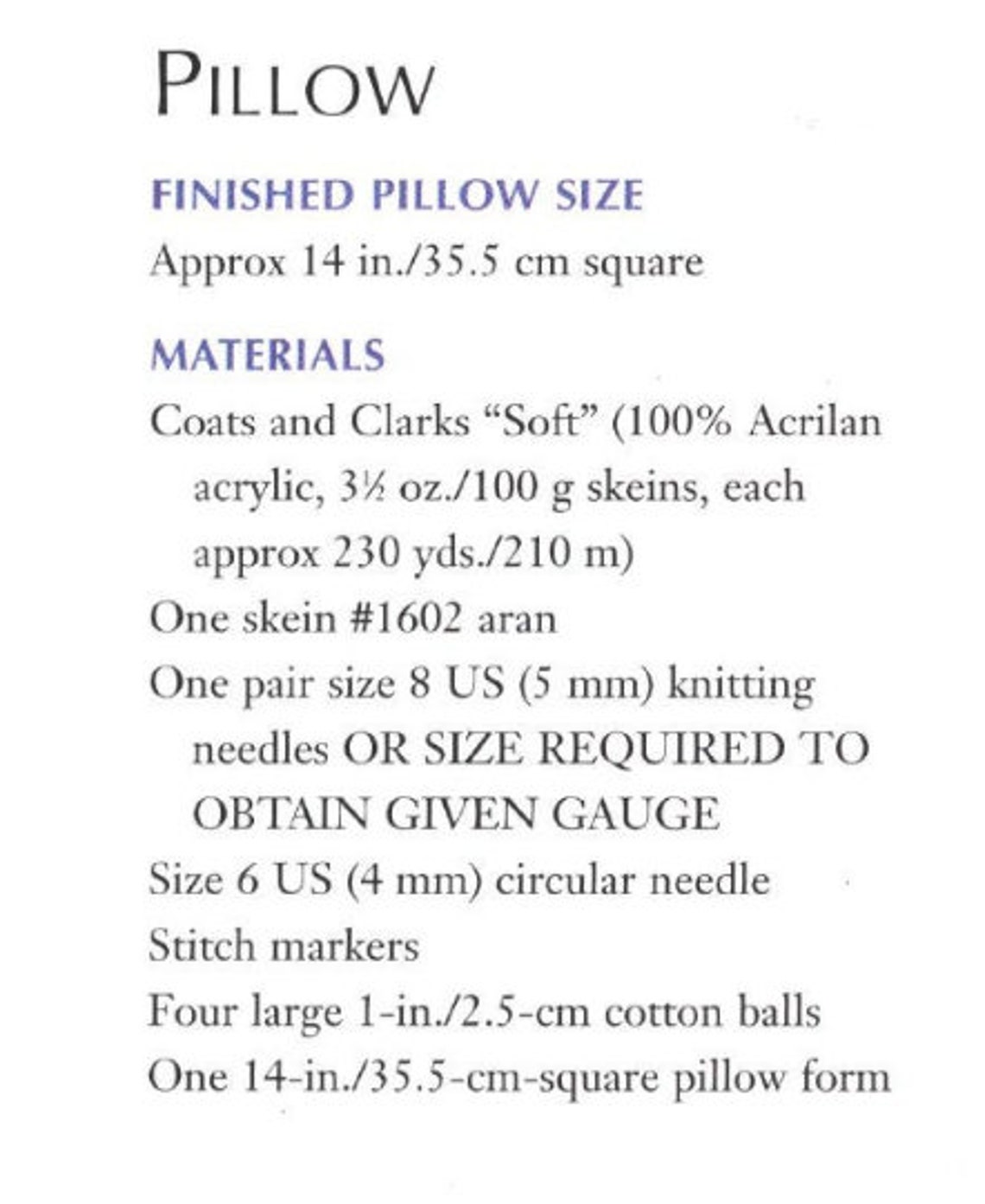 Vintage Afghan Knitting Pattern: Counterpane & Pillow, Country Home ...