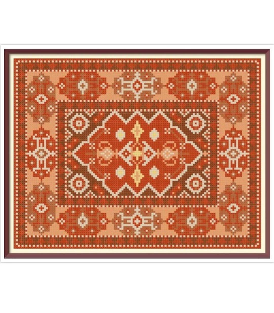 Barbie Rug Cross Stitch Pattern PDF Making Miniature - Etsy