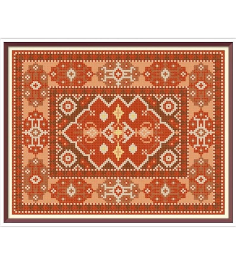 Barbie Rug Cross Stitch Pattern PDF Making Miniature - Etsy