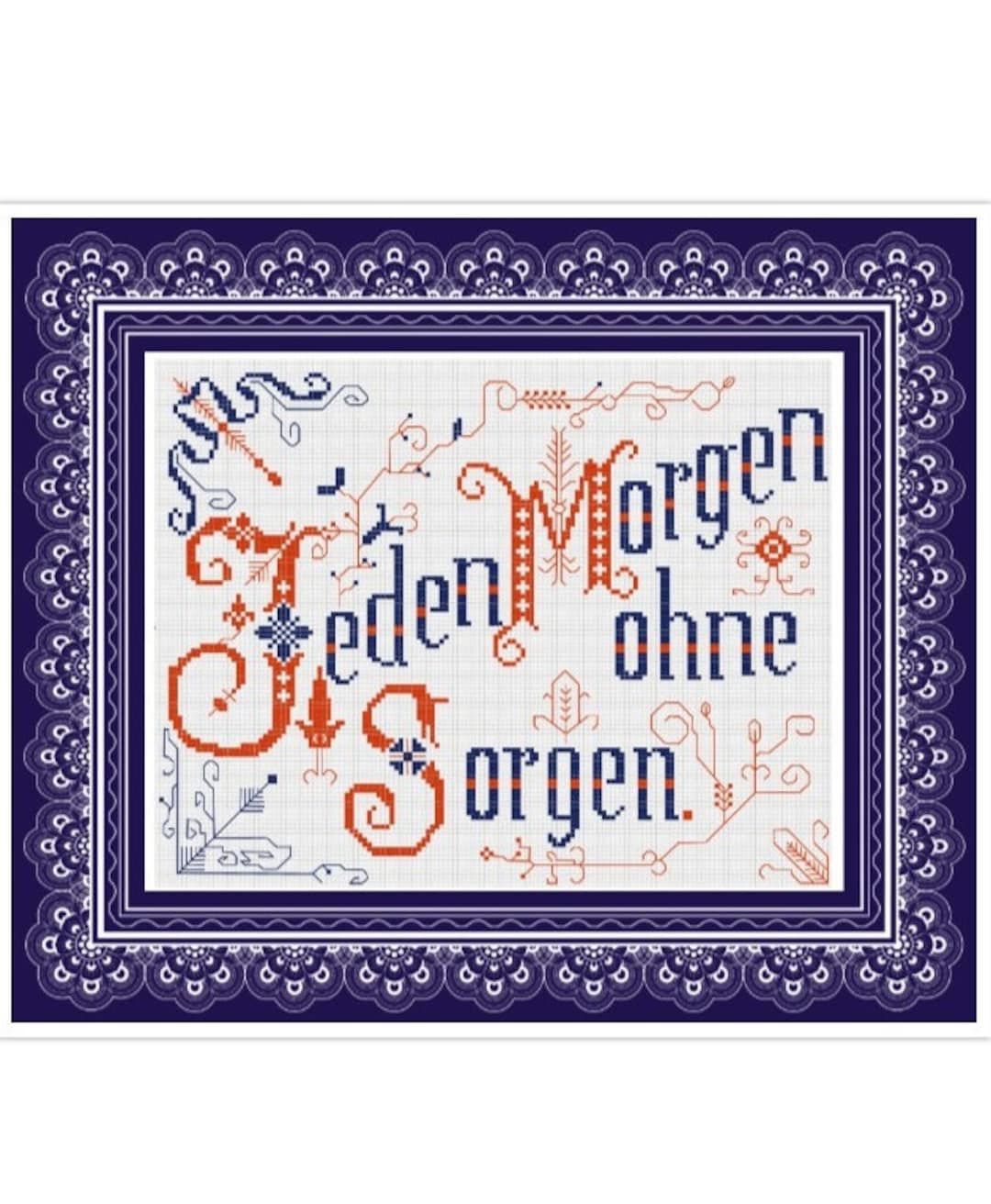 Household Mottos Cross Stitch Pattern Vintage Sampler PDF Counted ...