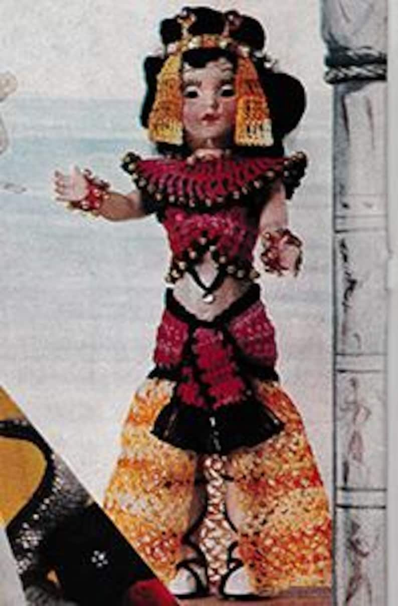 Vintage Crochet Pattern: Cleopatra Doll Costume (PDF Download) - Etsy