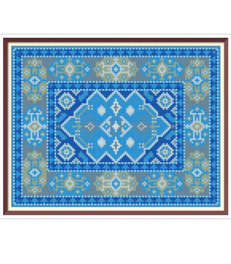 Barbie Rug Cross Stitch Pattern PDF Making Miniature Oriental Doll ...