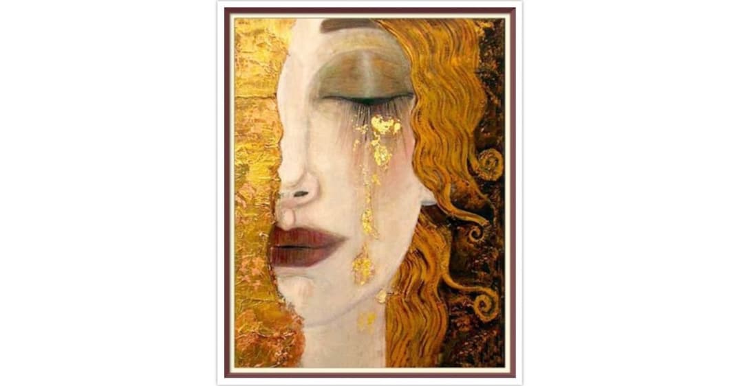 Freya's Golden Tears Cross Stitch Pattern: Full Stitches (PDF) - Etsy