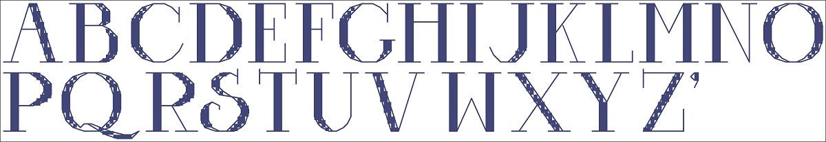 Alphabet - Cross Stitch Pattern - PDF Counted Vintage Cross Stitch ...