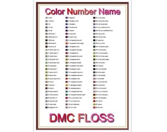 Bucilla Thread Color Chart: Cross Stitch Inventory (PDF) - Etsy