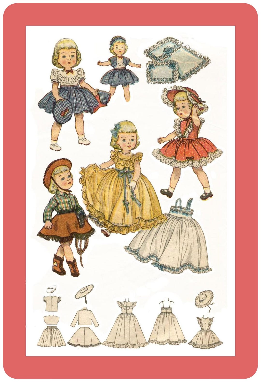 Vintage Sewing Pattern Dolls 19