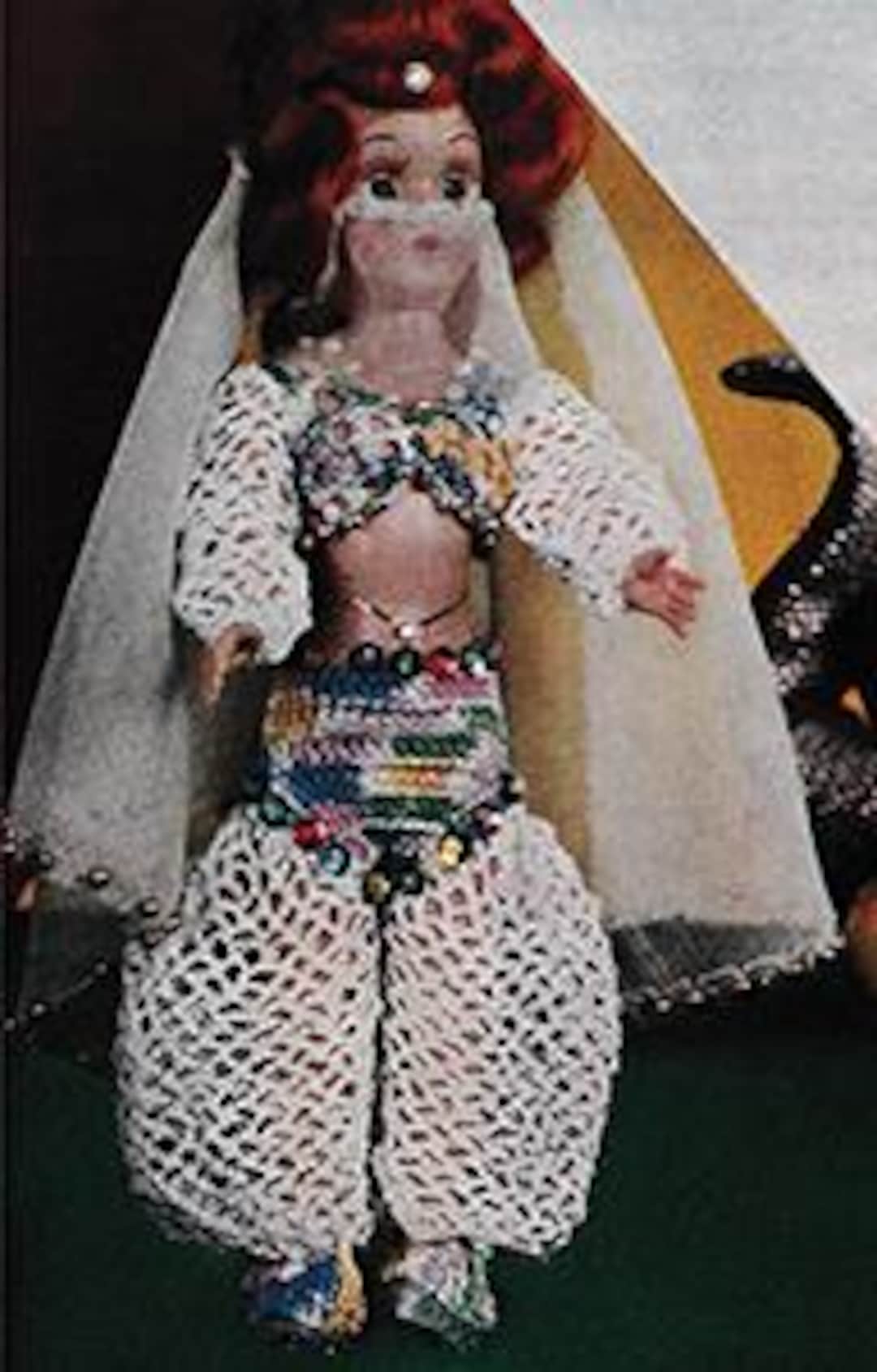 Vintage Crochet Pattern: Queen of Sheba Doll Costume (PDF Download) - Etsy