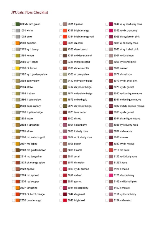 Coats Embroidery Thread Color Chart Coats® EcoVerde™ Sylko™