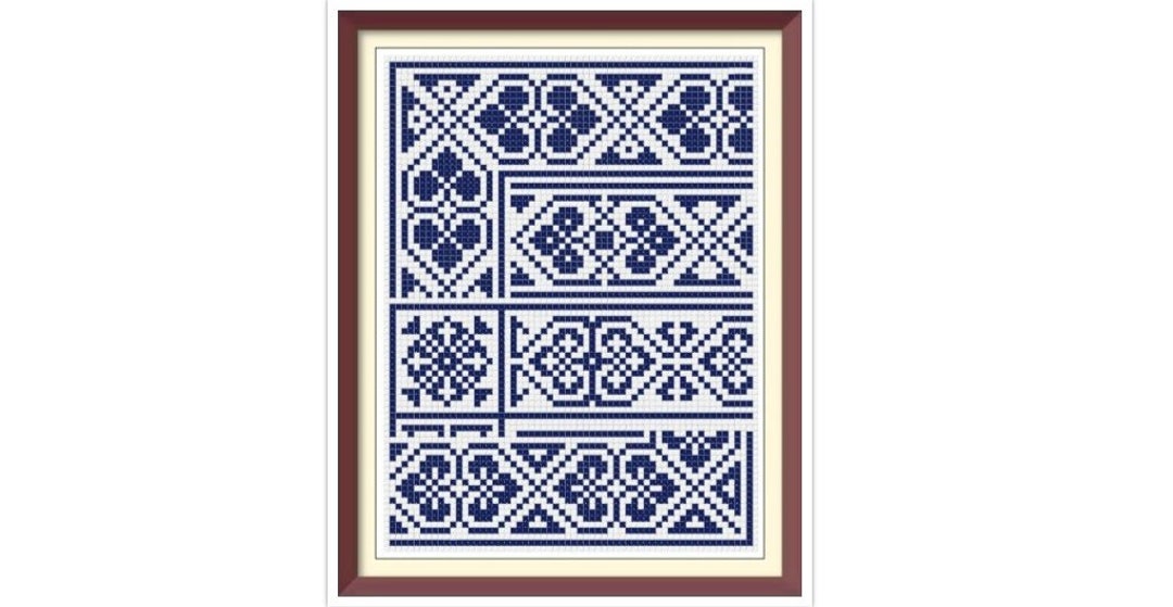 Borders - Cross Stitch Pattern - Corners, Inserts and General Motifs ...