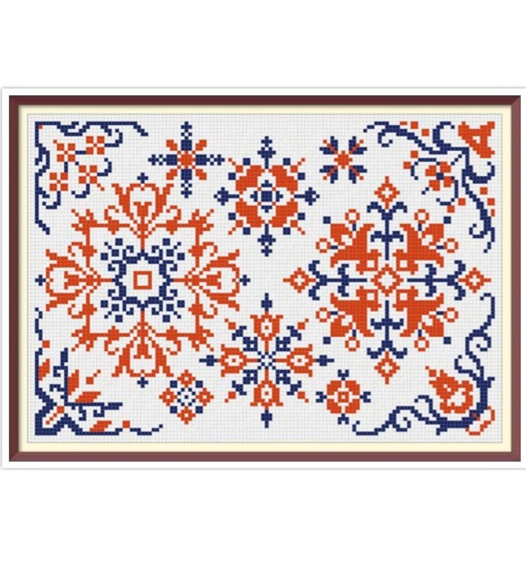 Borders - Cross Stitch Pattern - Corners, Inserts and General Motifs ...