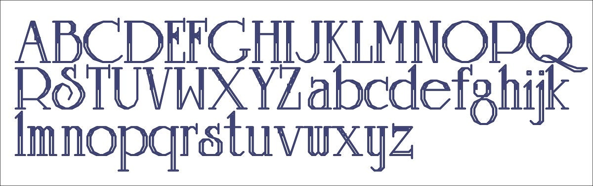 Alphabet Cross Stitch Pattern PDF Counted Vintage Cross Stitch Pattern ...