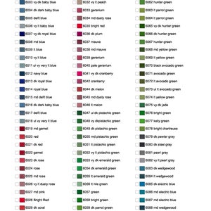 Candamar Thread Color List: Cross Stitch Chart Inventory (PDF) - Etsy