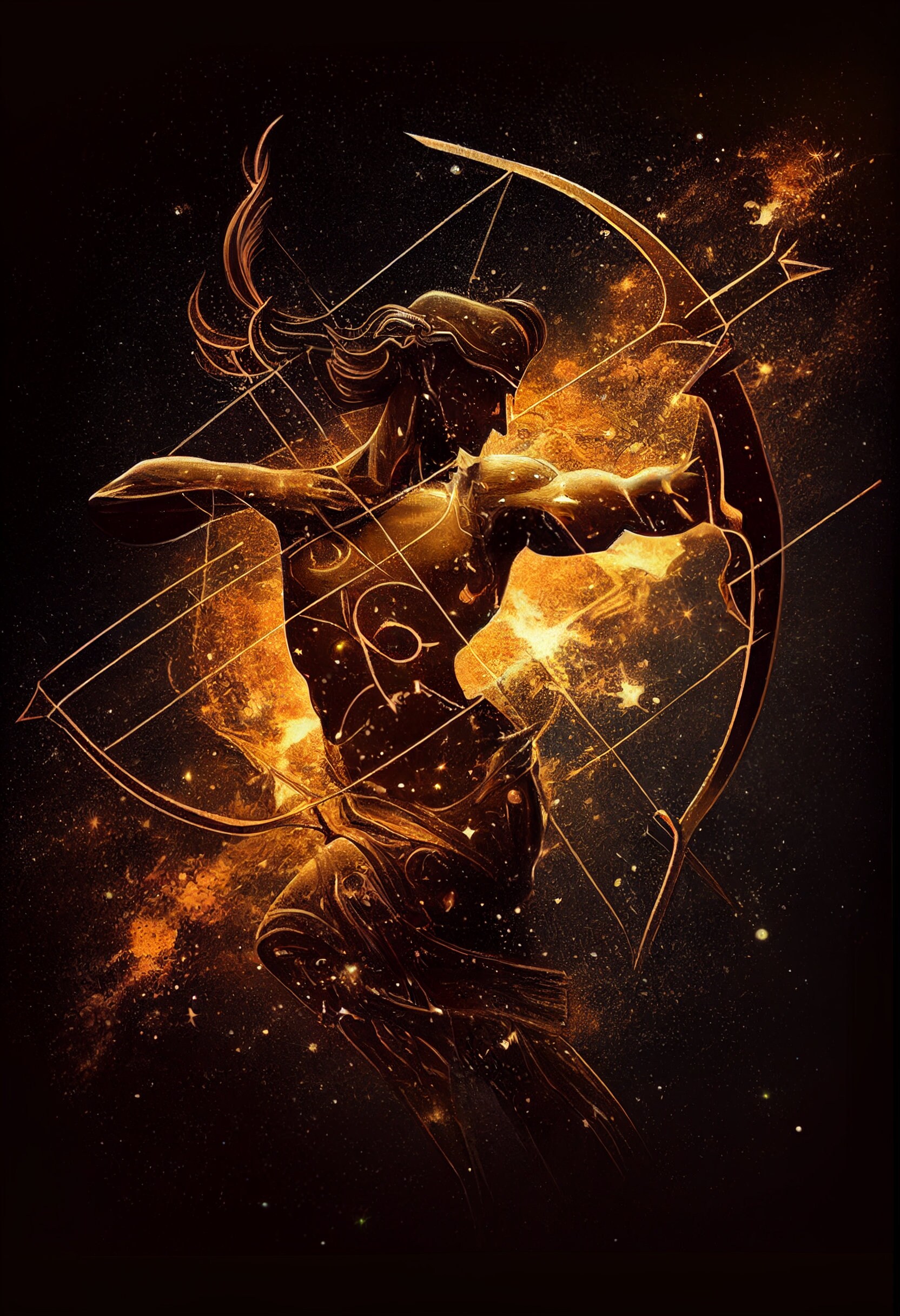 Sagittarius Zodiac Sign Digital Art Ai Art No 2 Digital Etsy