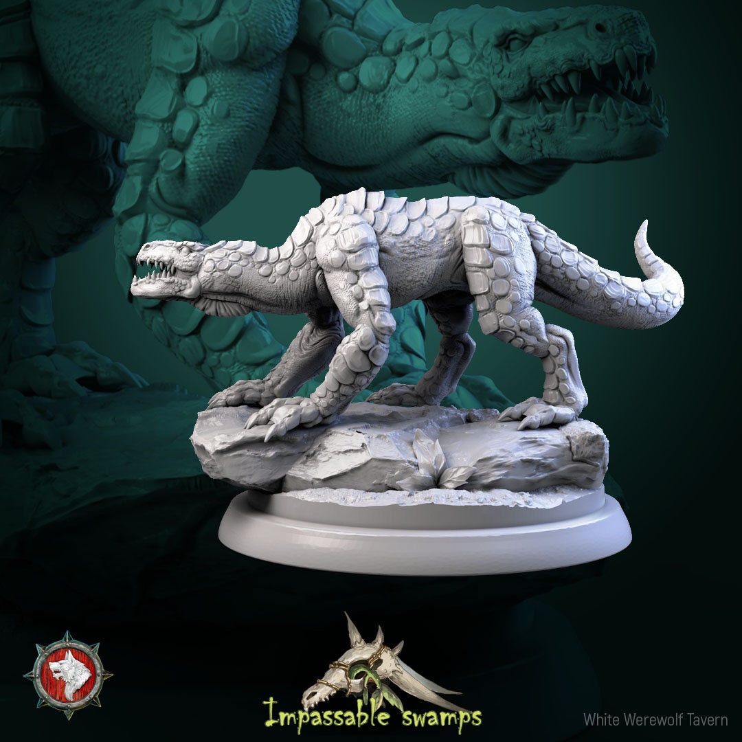 Lizard | 3D Printed Miniature | 25mm Grid | Fantasy Miniature | Custom ...