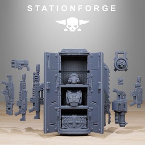 Drop Pod | 3D Printed Miniature | Modular Kit | 32mm Heroic Scale ...