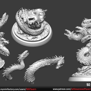 Hydra 3d-printed Miniature 32mm Heroic Scale - Etsy
