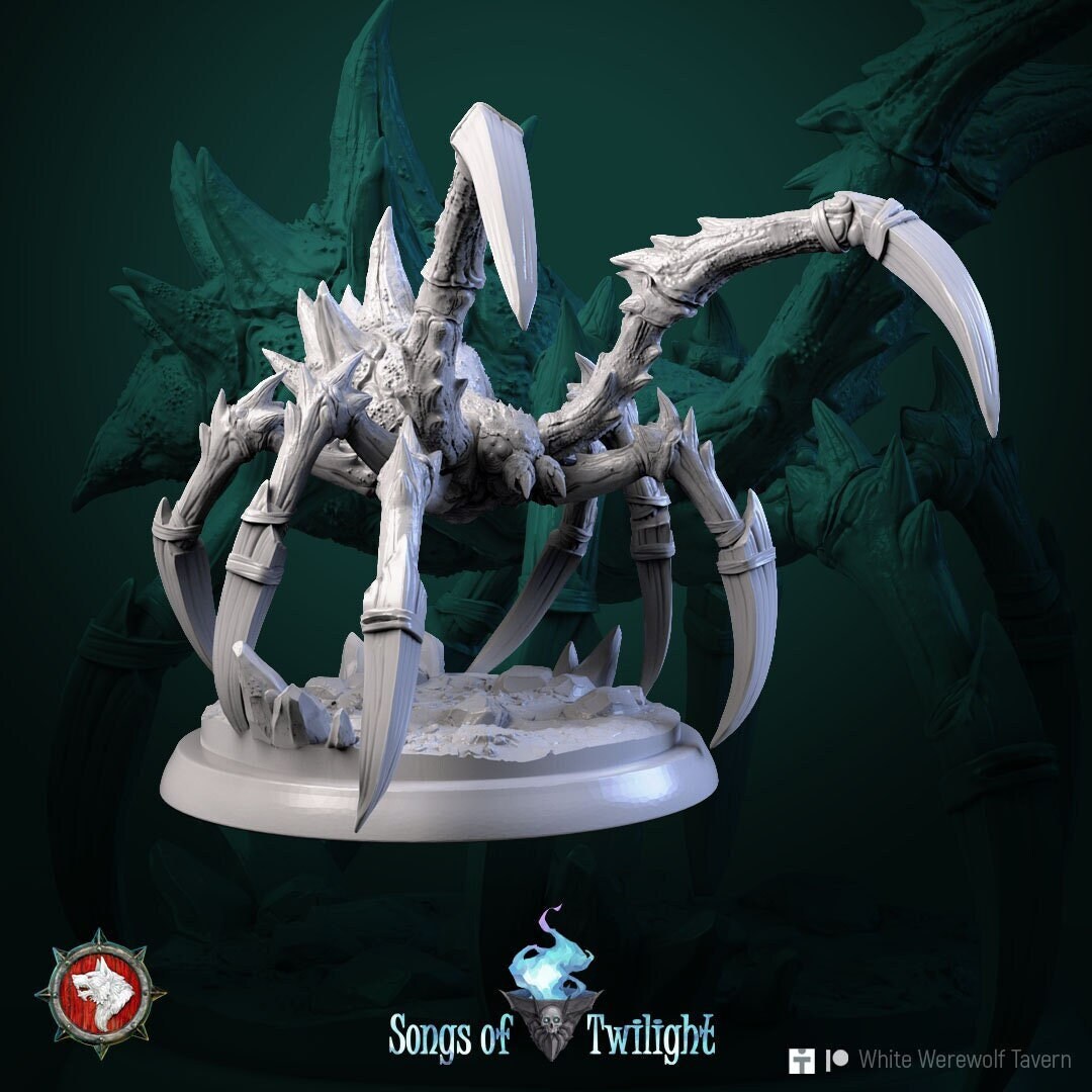 Spider | 3D Printed Miniature | 25mm Grid | Fantasy Miniature | Custom ...