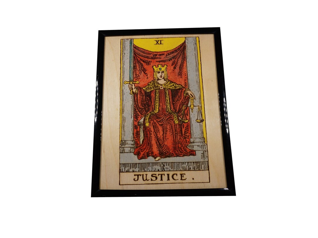 Justice XI - Tarot - the Major Arcana - Etsy