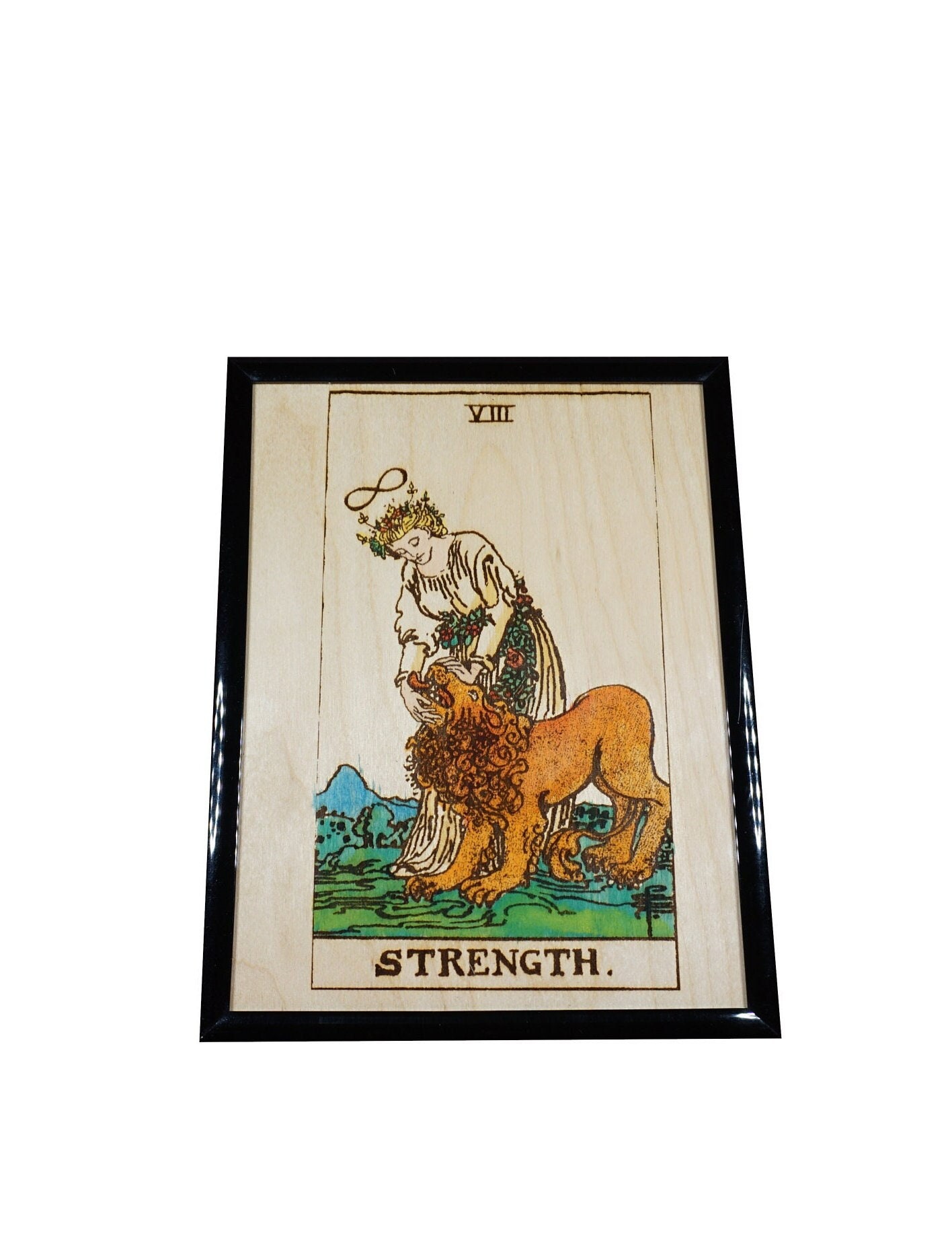 Strenght VIII Tarot the Major Arcana - Etsy