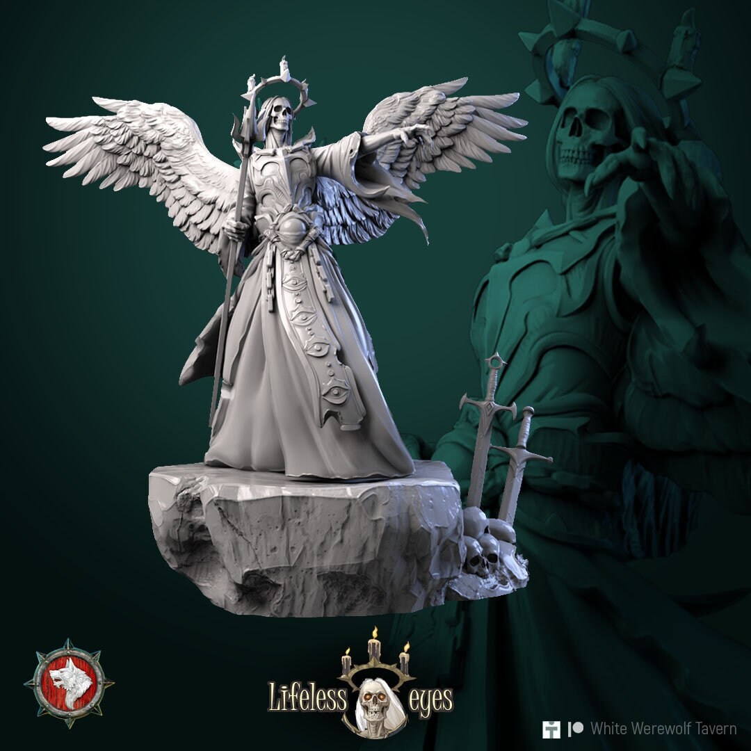 Necromancer | 3D Printed Miniature | 25mm Grid | Fantasy Miniature ...