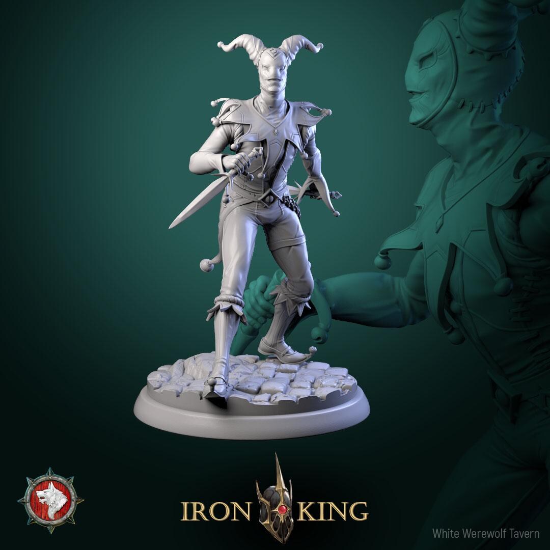 Jester Killer | 3D Printed Miniature | 25mm Grid | Fantasy Miniature ...