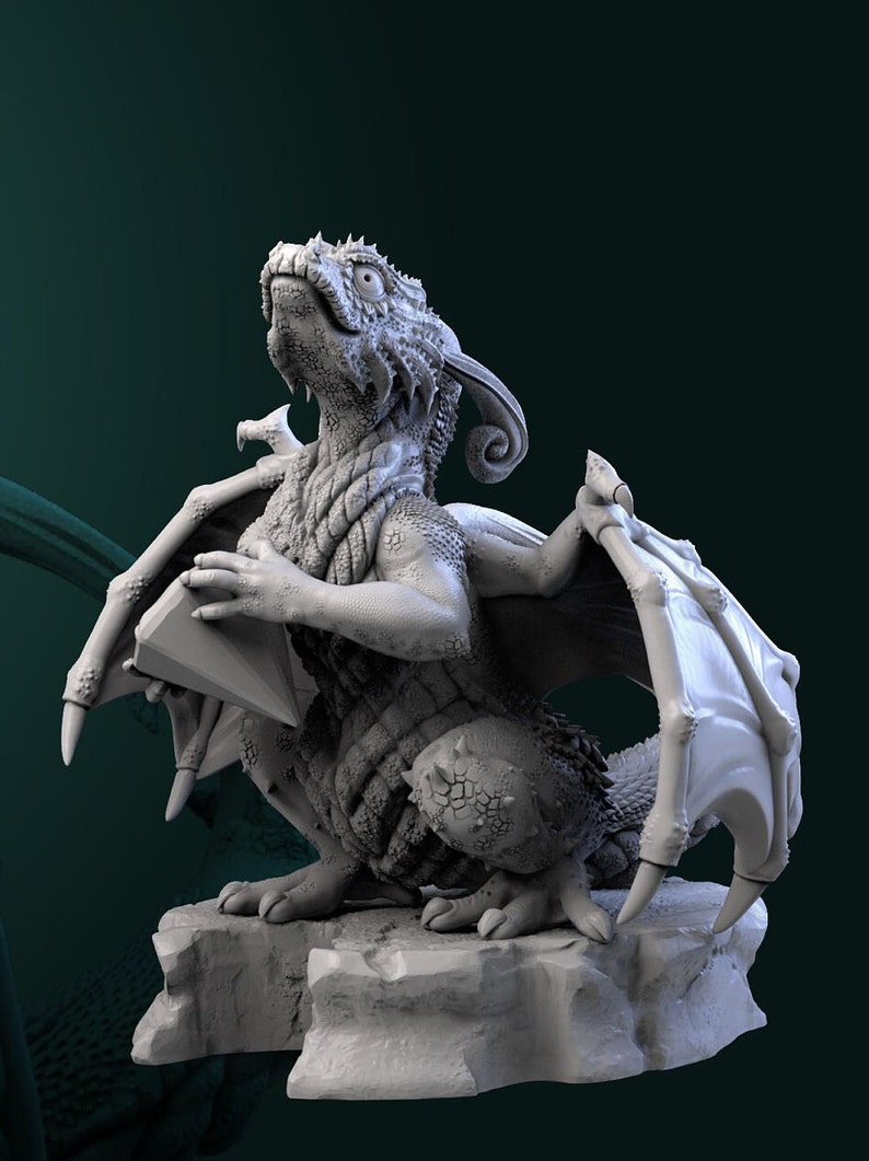 Baby Fairy Dragon 3d-printed Miniature 32mm Heroic Scale - Etsy