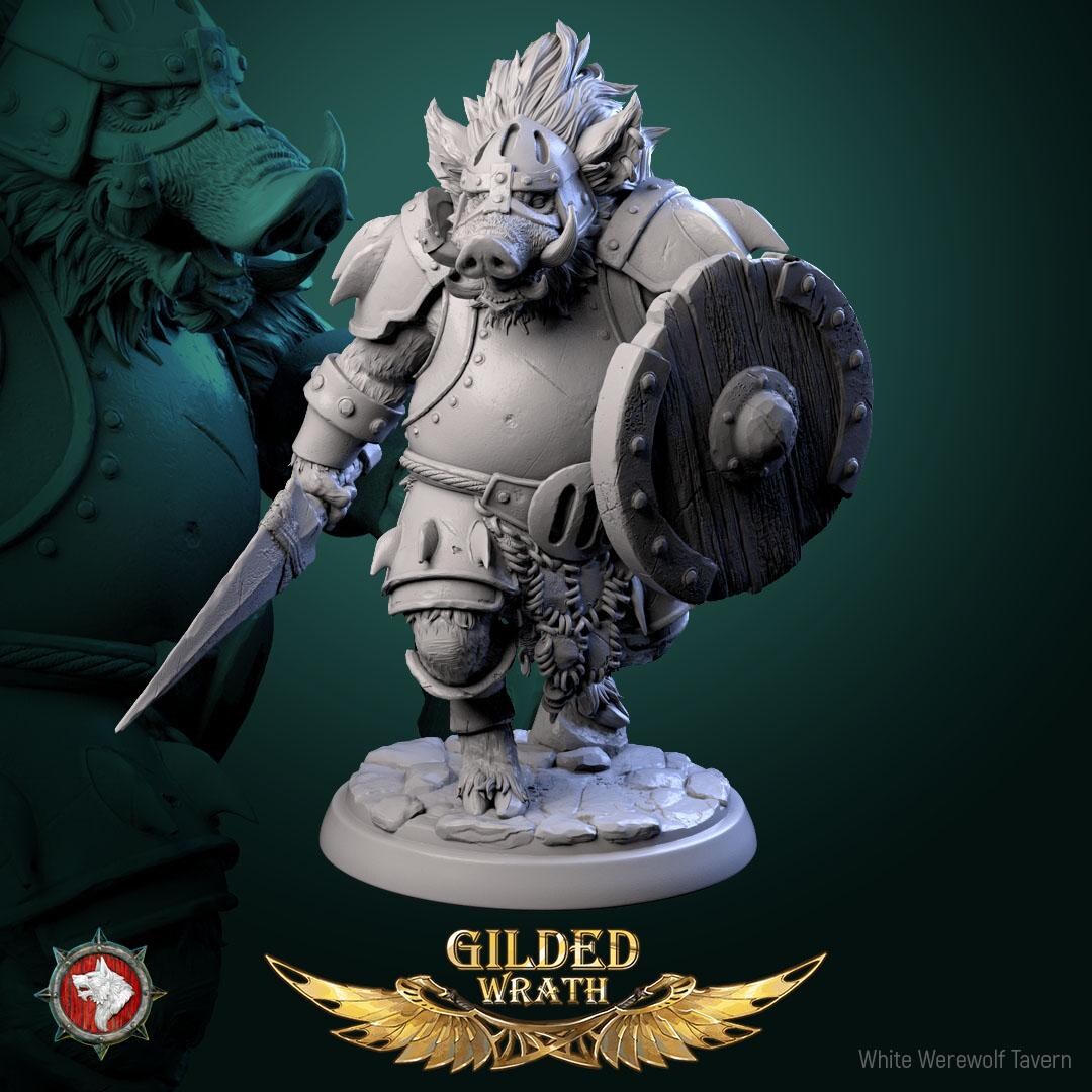 Iron Tusk Enforcers | 3D Printed Miniature | 25mm Grid | Fantasy ...