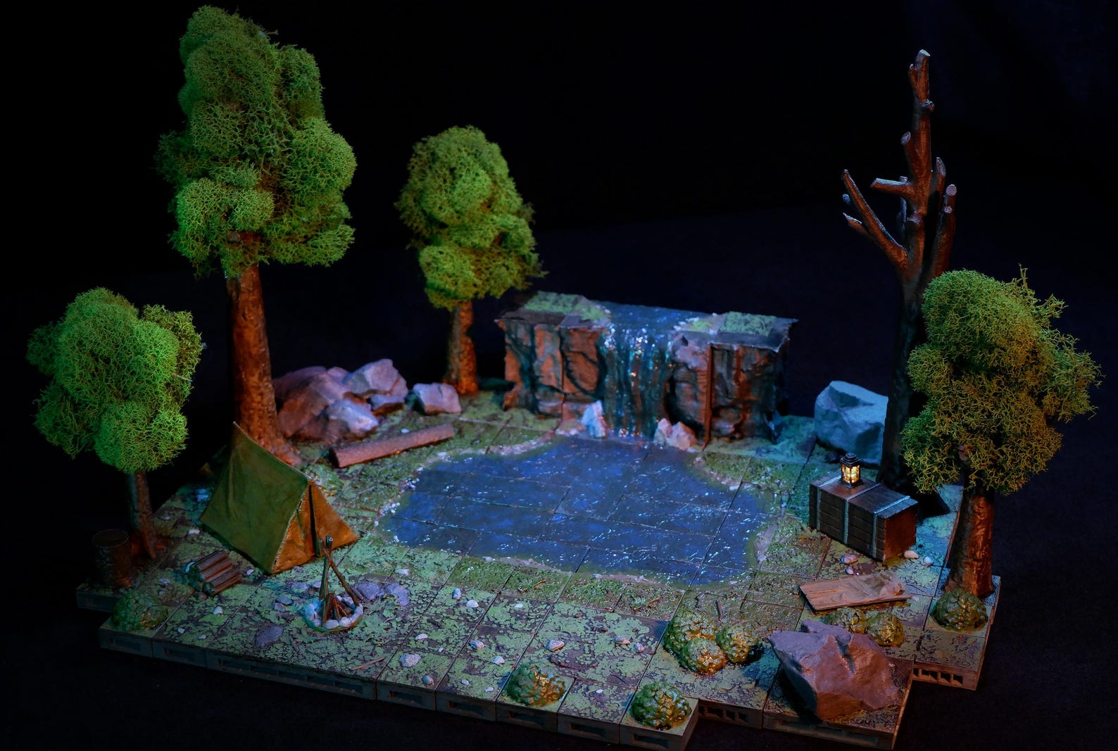 Water Tiles | Forgotten Forests (tiles of the Crypt) | Modular Tabletop ...