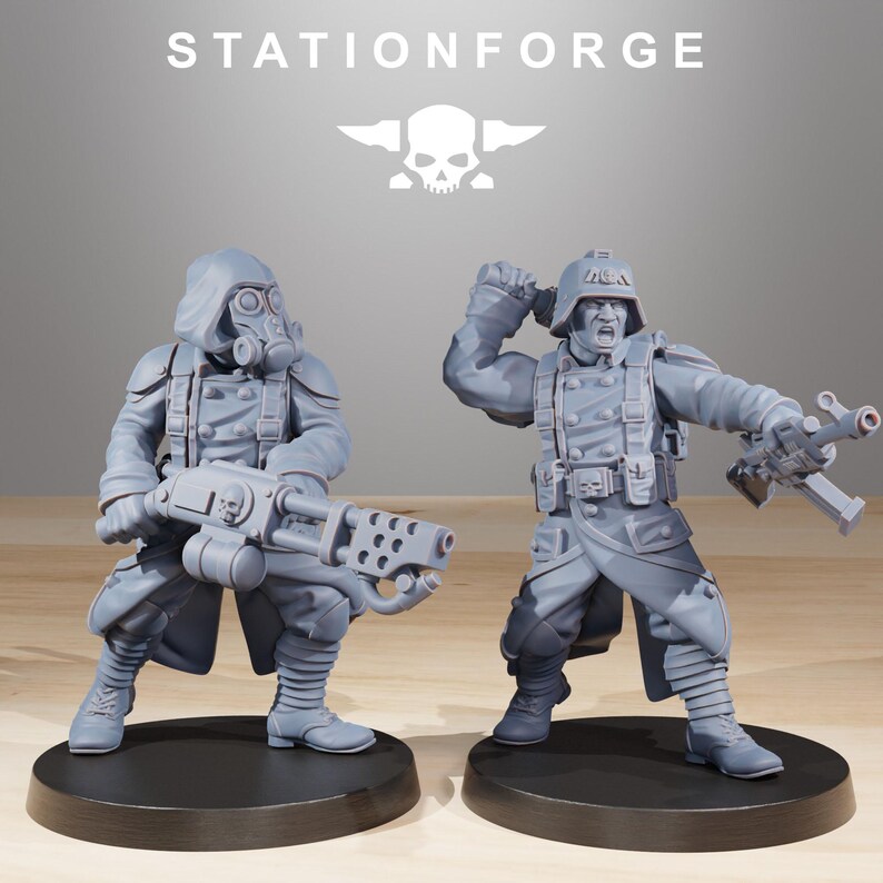 Grim Guard Builder Set | 3D Printed Miniature | Modular Kit | 32mm ...