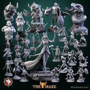 Theseus | 3D Printed Miniature | 25mm Grid | Fantasy Miniature | Custom ...