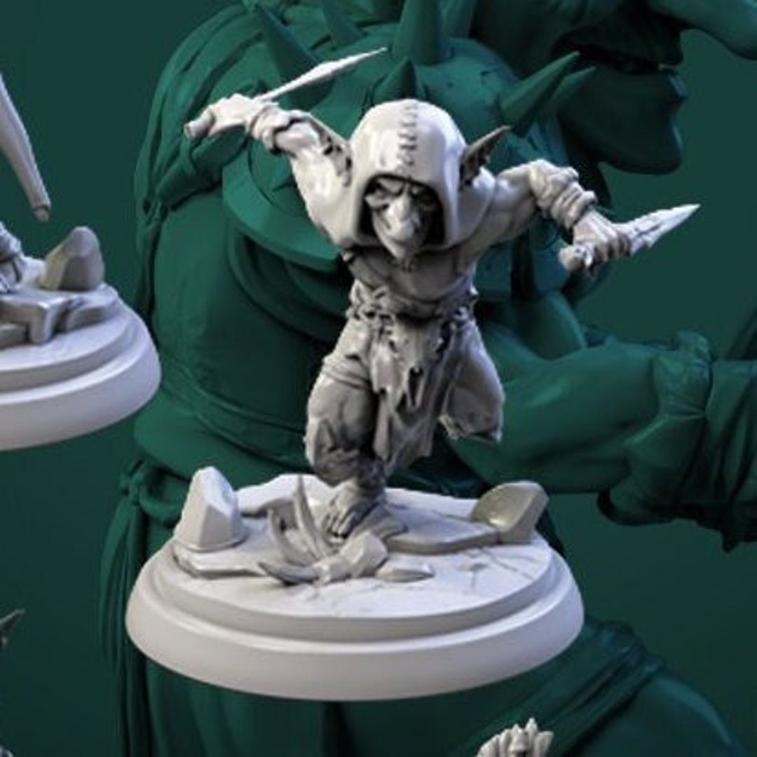 Small Angry Goblins | 3D Printed Miniature | 25mm Grid | Fantasy ...